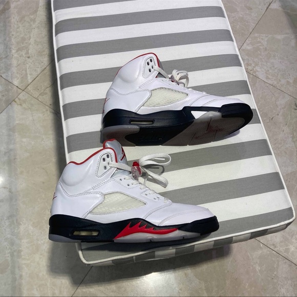 Shoes | Jordan Fire Red 5s | Poshmark